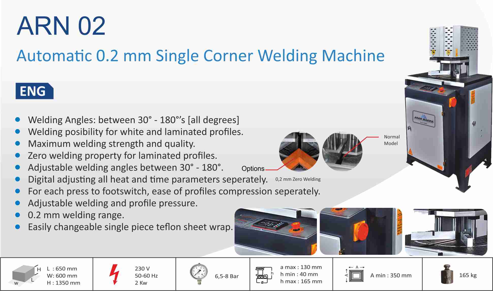Automatic 0.2 Mm Single Corner Welding Machine – Anar Machine