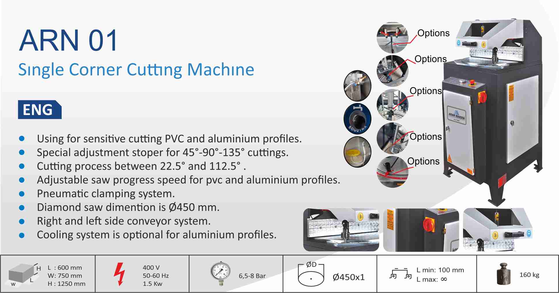 Single Corner Cutting Machine – Anar Machine